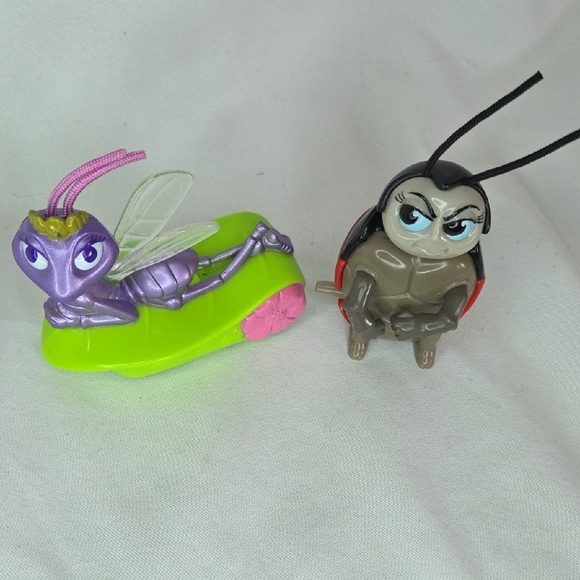 Disney | Toys | Bugs Life Purple Green Insect Ladybug Figurine Set ...